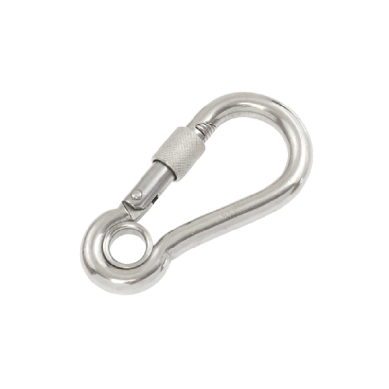 Spring Hook with Safety 316 Grade SS – Mister Stainless